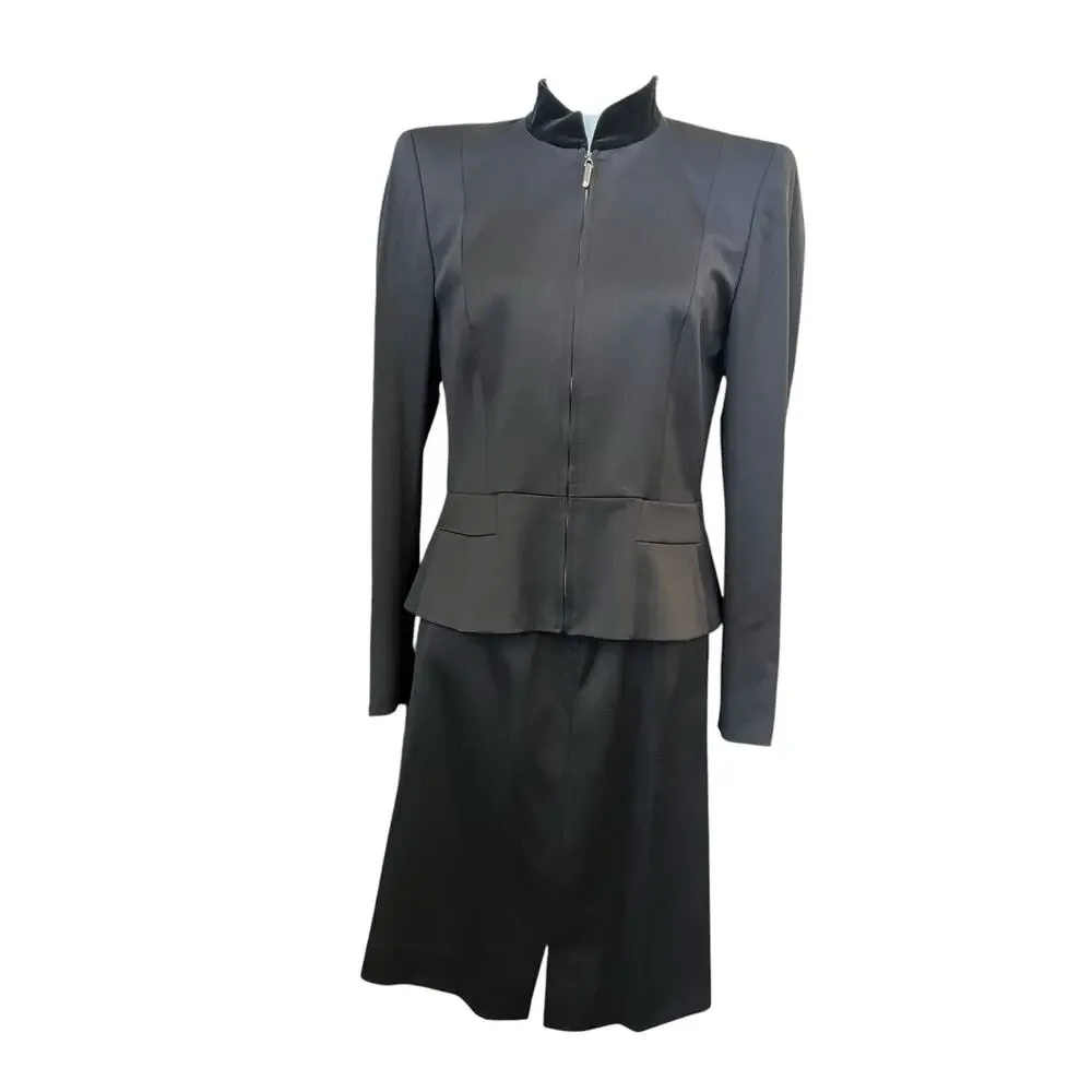 Escada by Margaretha Ley | Skirts | Escada Margaretha Ley Black Skirt ...